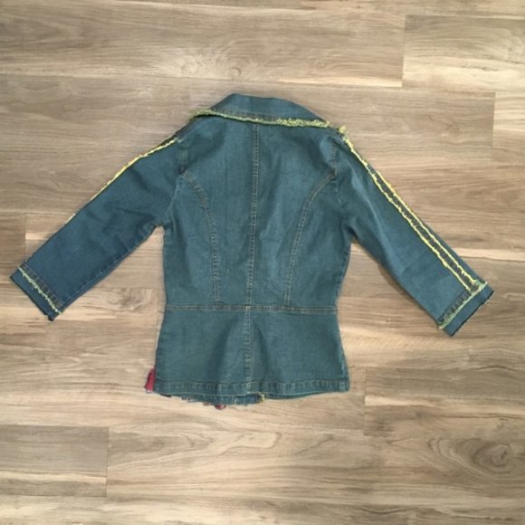 Ashro | Jackets & Coats | Ashro Denim Mixed Materials Jacket | Poshmark